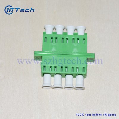 LC / APC Quad Fiber Optic Adapter , Quad LC Fiber Adapter supplier