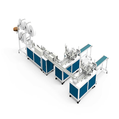 Full Auto Disposable Face Mask Machine / Automatic Face Mask Making Machine