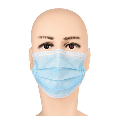 Comfortable 3 Ply Disposable Mask , Disposable Surgical Face Mask Breathe Well