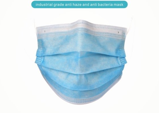 Colored Surgical 3 Ply Disposable Mask , Three Layer Earloop Medical Mask