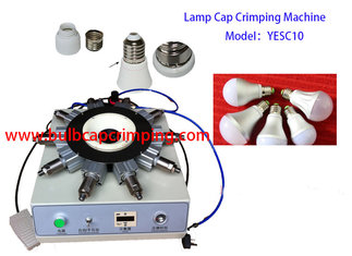 China LED Bulb Cap Crimping Machine For B22 E27 Lamp Cap Punching Machine supplier