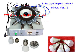 China Bulb Cap B22 E27 Crimping Punching Lamp Cap Holder Crimping Machine supplier