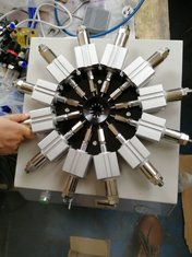 China E27 E14 Bulb Cap Crimping Punching Machine With 12 Cylinder 12 Needles supplier
