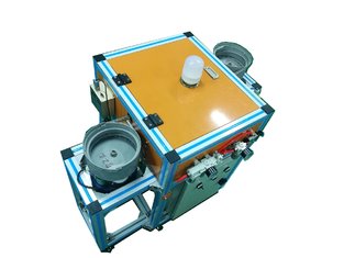 China LED Lamp Cap Nailing Crimping Punching Machine For B22 E27 Bulb Cap Crimping supplier