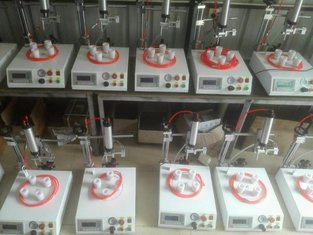 China Glue Adhesive Dispensing Robot For LED B22 E27 Bulb Cap Assembly Line supplier