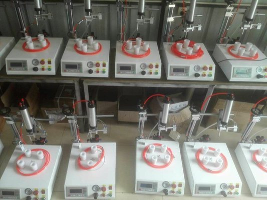 Bulb Cap Glue Dispensing Robot For LED B22 E27 E14 Bulb Cap Adhesive Dispenser supplier