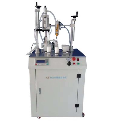 Bulb Cap Assembly Machinery CE ISO B22 E27 Bulb Cap Glue Dispensing Robot supplier