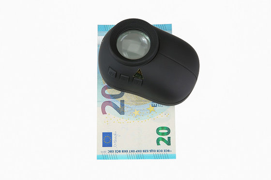 Forensic magnifier with light UVA(365nm) UVC(254nm) Laser(980nm) White,10× amplification