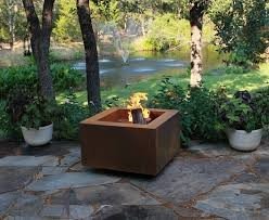 Large Corten Steel Metal Fire Pit