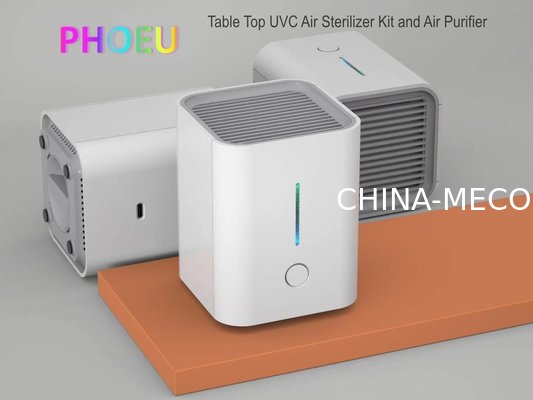 PM2.5 purification Table top mini purifier with UVC LED disinfection and active carbon super quiet design