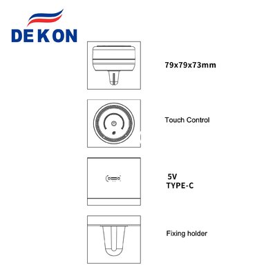Auto air purifier and sterilizer with UVC led and carbon filter clean the air in your car