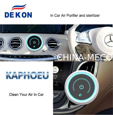 Auto air purifier and sterilizer with UVC led and carbon filter clean the air in your car