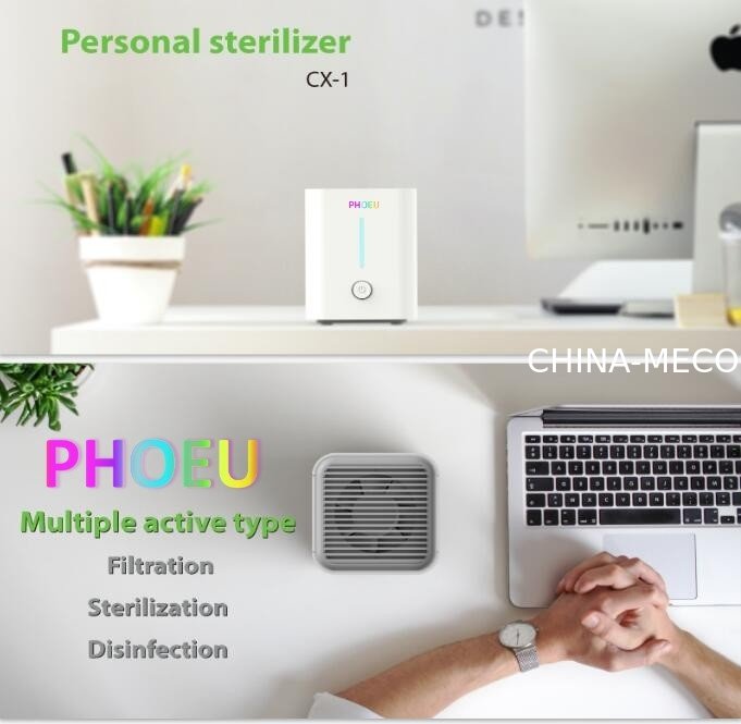 PM2.5 purification Table top mini purifier with UVC LED disinfection and active carbon super quiet design