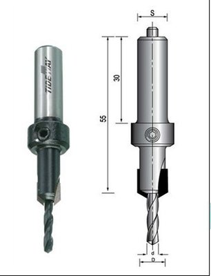 Custom durable micro - grain carbide TCT countersink bits