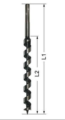 Carbon steel durable auger bits, without burrs and skins char