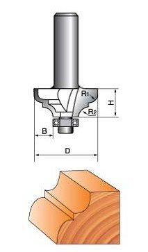 Classical ogee bit