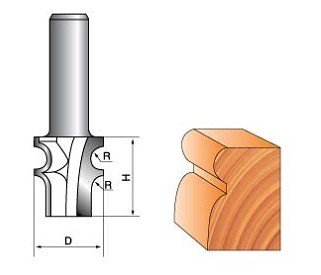 Edge beading bit