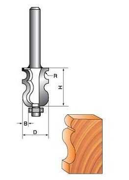 Special moulding bit