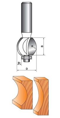 15°Glue joint bit TCT Router Bit