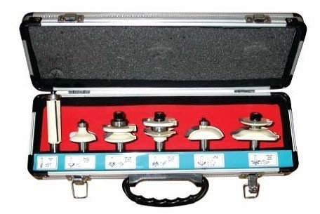 6 - Piece cabinetmaking set for cutting natural wood, MDF, HDF
