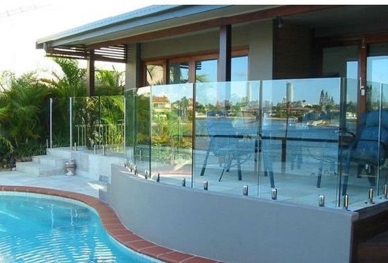 Frameless No Holes Pool Fencing Glass Panel Heat Soaked Toughened supplier