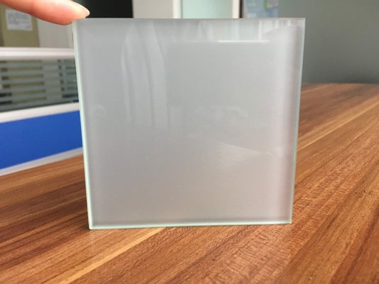 Opaque Milk White Glass Panel Office Partitions , Glass Partition Panels supplier