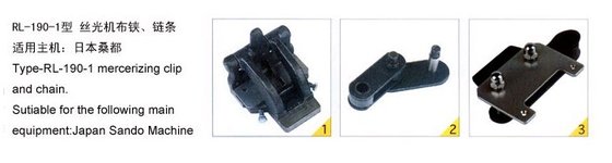Japan Wakayama Mercerizing Machine Spare Parts Clip, Chain Stenter Machine Parts OEM