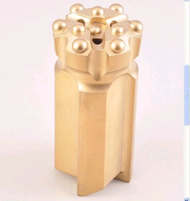 89mm,102mm 38T Retract Ballistic Type Thread Button Bits Rock Drilling Tools With Water Holes 2 To 5