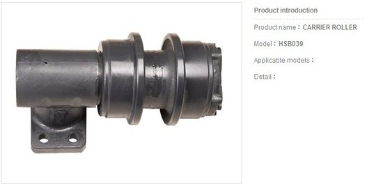 Black, Yellow Excavator Top Roller Carrier Roller Upper Roller, Bulldozer / Excavator Spare Parts OEM