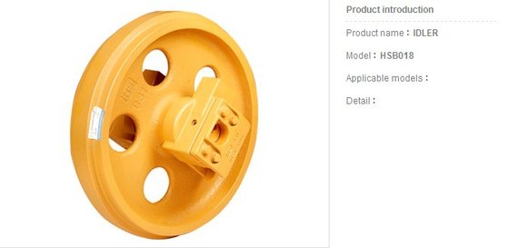 Front Idler Assy For Excavator Spare Parts, Excavator Parts Hyundai Front Idler Assy SHB015-SHB022