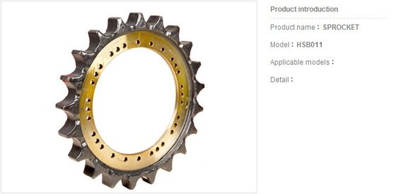 Excavator Sprocket Drive Sprocket Rim, Sprocket Segment Excavator Spare Parts OEM