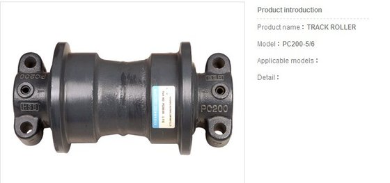 Black Or Yellow Carbon Steel Excavator Spare Parts Undercarriage Parts Track Roller HRC50-56