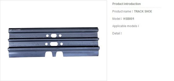 Mining Machinery Excavator Spare Parts Excavator Track Shoe, Bulldozer Track Shoe For Digging