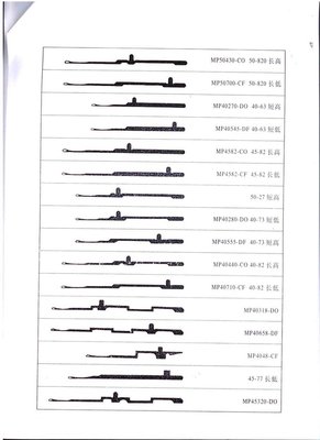 Precise Knitting Machine Needles Flat Knitting Machine Part And Jack With Surface Plating