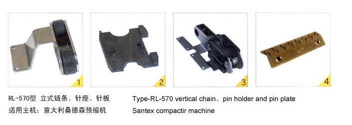 Textile Stenters Machine Spare Parts Chain, Pin Holder And Pin Plate For Italy Santex Compactor Machine