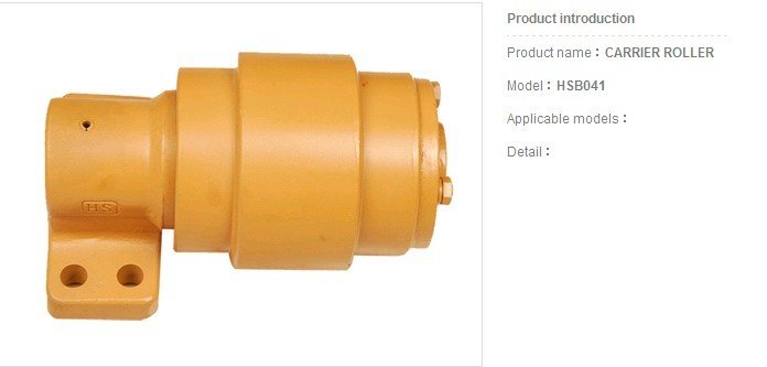 Black, Yellow Excavator Top Roller Carrier Roller Upper Roller, Bulldozer / Excavator Spare Parts OEM