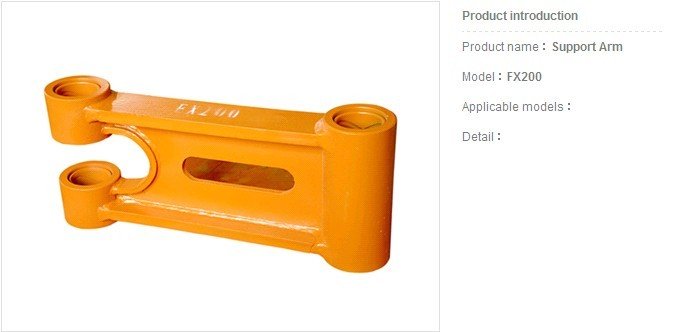 Colorful Excavator Support Arm, Various Support Spare Parts For Excavator HS03, K200, SK200, FX200