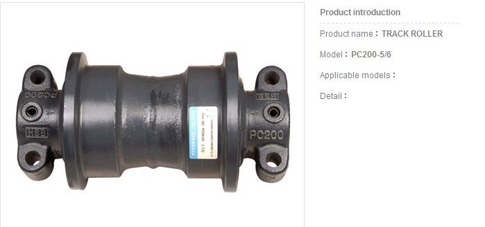 Black Or Yellow Carbon Steel Excavator Spare Parts Undercarriage Parts Track Roller HRC50-56