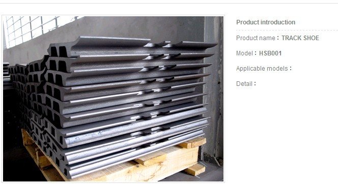 Mining Machinery Excavator Spare Parts Excavator Track Shoe, Bulldozer Track Shoe For Digging