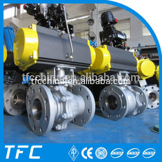 OEM ASTM A216 WCB emergency shut down pneumatic actuator ball valve