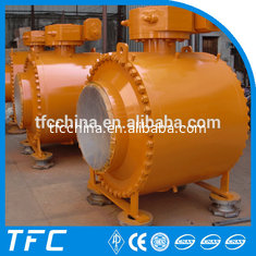 API 6D double flange turnnion mounted ball valve