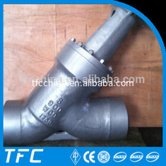Stainlesss steel Y pattern globe valve wenzhou, Y water strainer