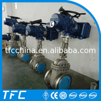 electric motor operated flange gate valve