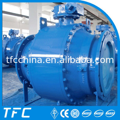 API 6D 3pc trunnion mounted ball valve