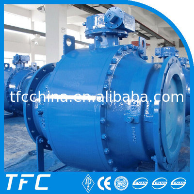 trunnion moutned DBB API 6D ball valve