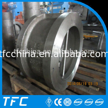 wafer stainless steel dual plate check valve wafer lug
