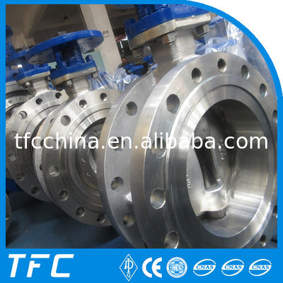 metal to metal seat flanged triple offset butterfly valve