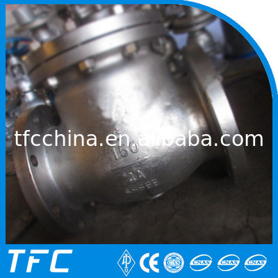 vertical installation non return swing check valve