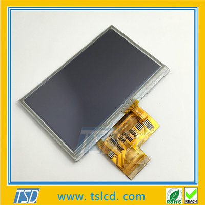 TSD sunlight readable 4.3'' inch 480x272 tft lcd panel display with AR flim with RTP