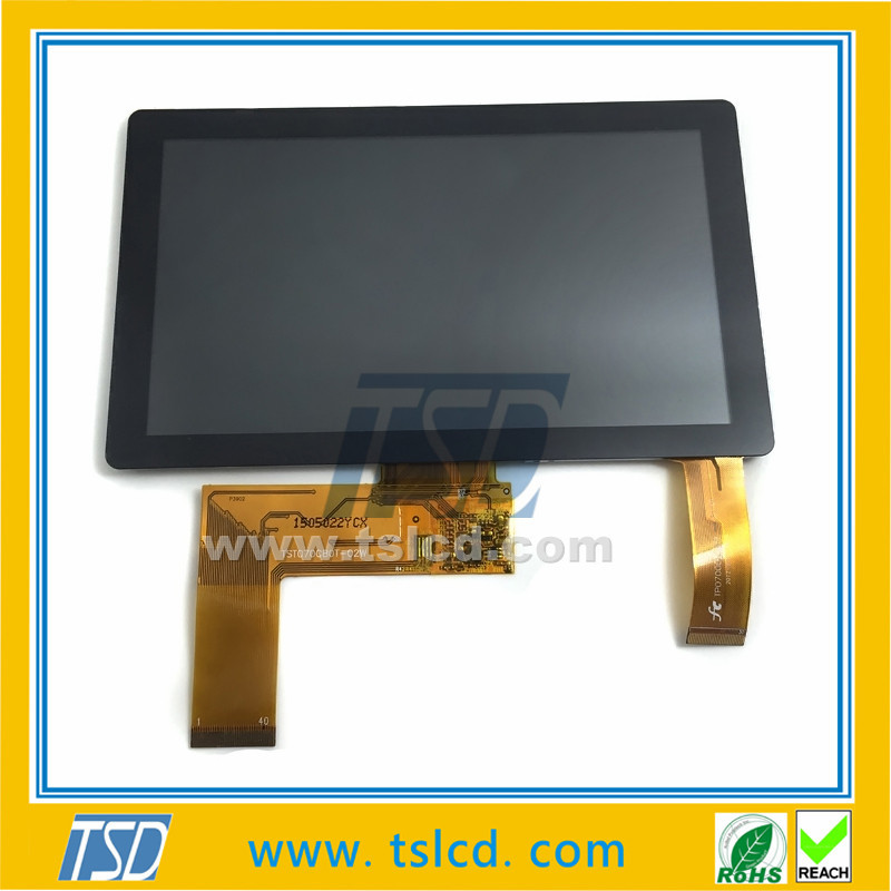 500nits brightness 7''inch TFT module with CTP capacitive panel